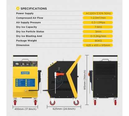 AUTOOL HTS708 Dry Ice Cleaning Machine