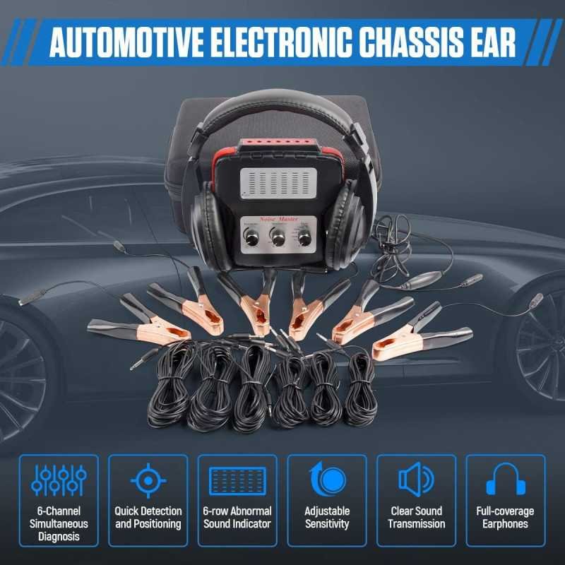 Electronic noisy stethoscope 6 Channel Car Engine Noise Detector