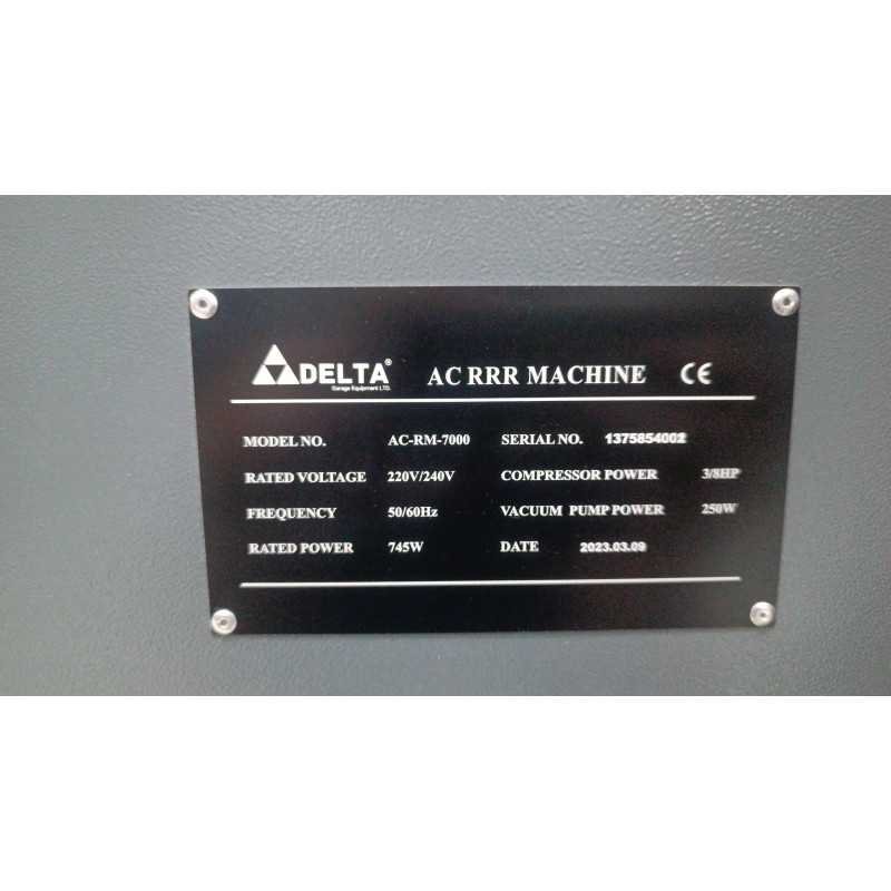 AC RM 7000 RECOVERY & RECHARGE SYSTEM DELTA AC RM 7000 RECOVERY & RECHARGE SYSTEM DELTA